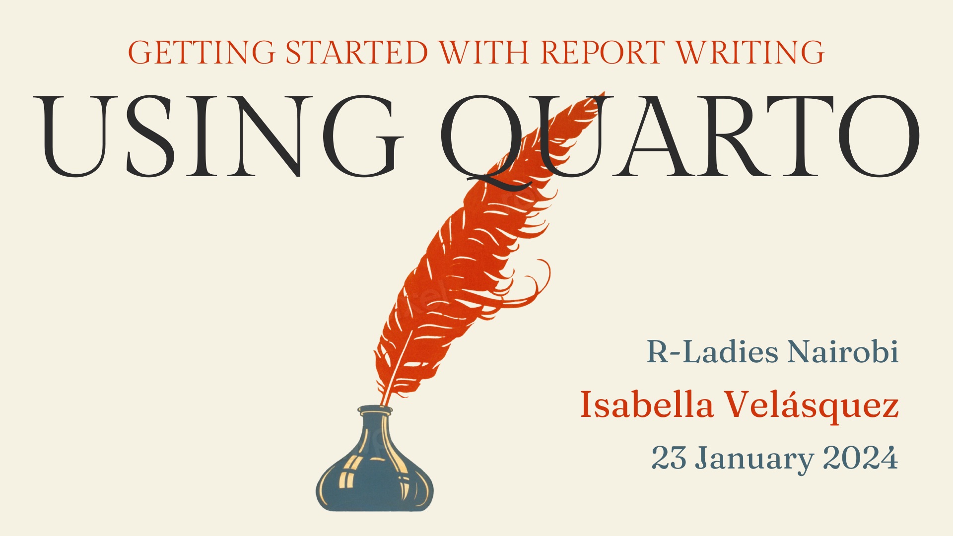 Getting Started With Report Writing Using Quarto Dreams