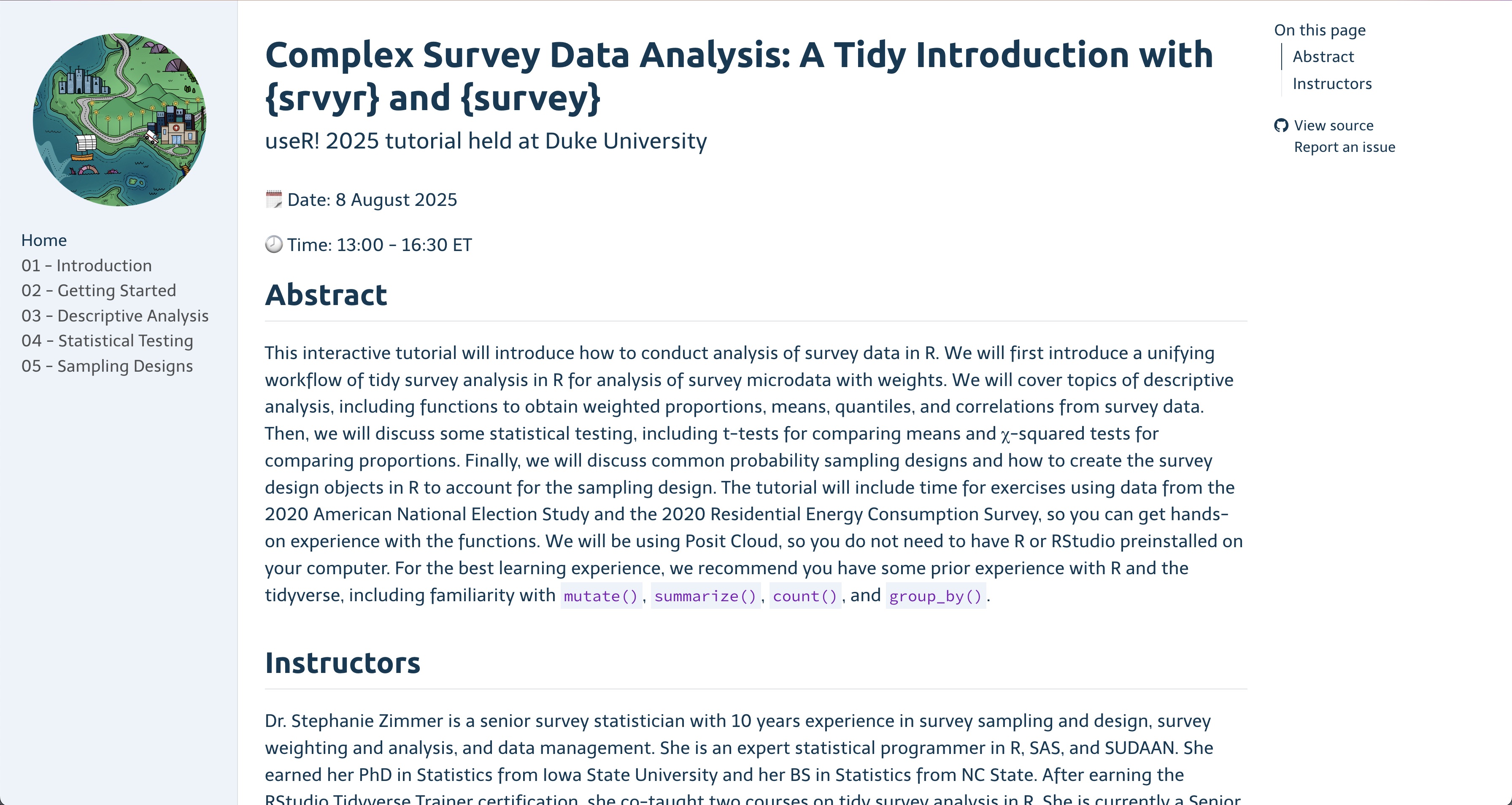 Complex Survey Data Analysis: A Tidy Introduction with {srvyr} and ...